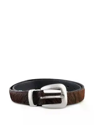 MOLEBO M2456 Hair-on Cowhide Belt - Brown