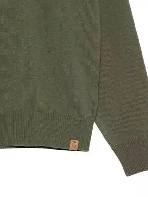 Jacob Cohen Crew Neck Logo Patch Sweater