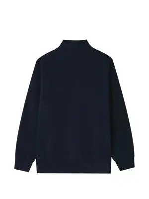 CHOCOOLATE Logo-embroidered Quarter-zip Sweater