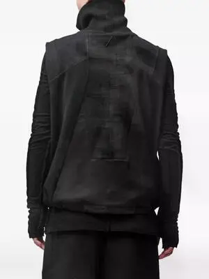 THOM KROM High-neck Sleeveless Hoodie
