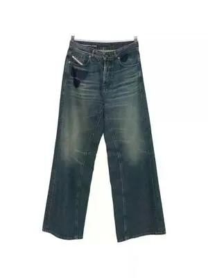DIESEL® Faded Wide-leg Jeans