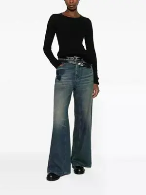 DIESEL® Wide-leg Jeans With Faded Effect