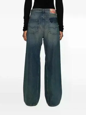 DIESEL® Wide-leg Jeans With Faded Effect