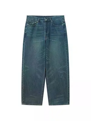 FINGERCROXX Faded-effect Loose-fit Jeans - Blue