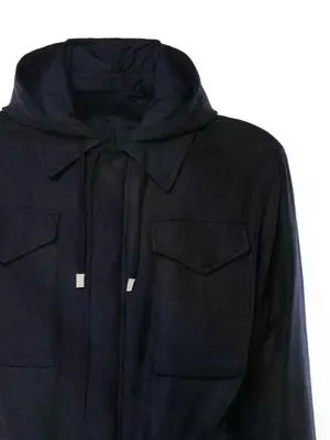 Eleventy Hooded Multi-pocket Jacket