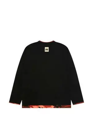 AAPE BY *A BATHING APE Logo-patch Layered-effect T-shirt