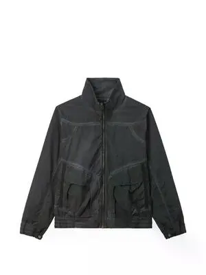 Izzue Zip-up Panelled Jacket - Grey