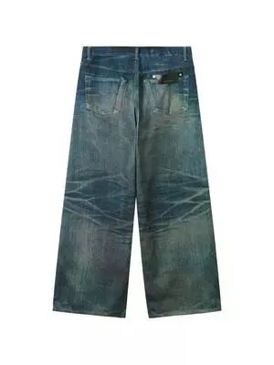 Izzue Faded-effect Whiskered Jeans