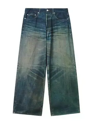 Izzue Faded-effect Whiskered Jeans
