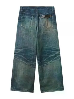 Izzue Faded-effect Whiskered Jeans