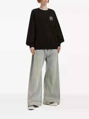 FINGERCROXX Logo-print Sweatshirt - Black