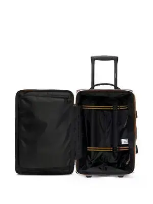 K-WAY Logo Patch Buckled Suitcase - Purple