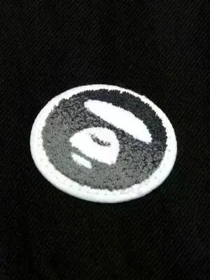 AAPE BY *A BATHING APE Crew Neck Logo Patch Sweater - Black