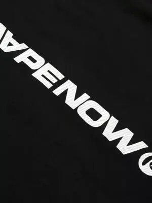 AAPE BY *A BATHING APE Crew Neck Logo Patch Sweater - Black