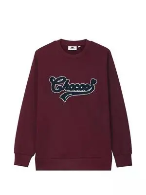 CHOCOOLATE Logo-patch Cotton Sweatshirt - Red