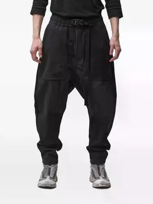 THOM KROM Belted Drop-crotch Trousers - Black