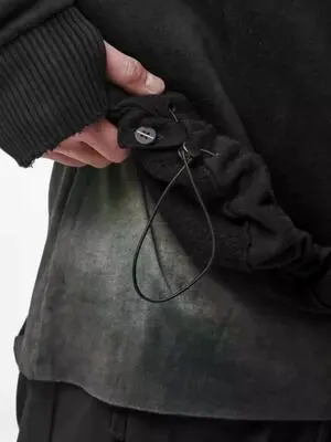 THOM KROM Raw-edge Panelled Hoodie