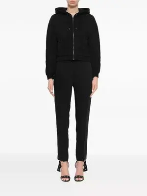 Kenzo Logo Embroidered Zip-up Hoodie