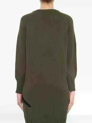 Kenzo Logo Intarsia Knitted Mini Dress