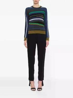 Kenzo Striped Crew-neck Sweater - Blue