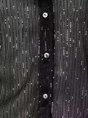 PALMACEA Nuna Sequin Embellished Sheer Shirt