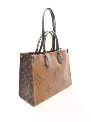 LOUIS VUITTON Monogram Reverse Giant Onthego Mm Satchel