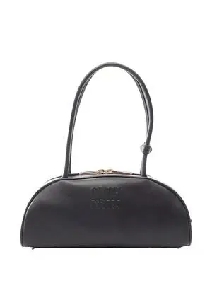 Miu Miu Leather Bauletto Bag Handbag - Black