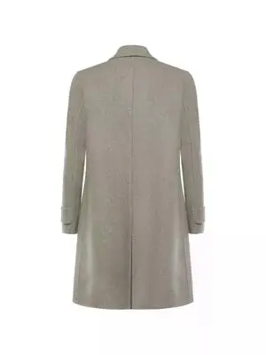 Eleventy Herringbone-pattern Single-breasted Coat