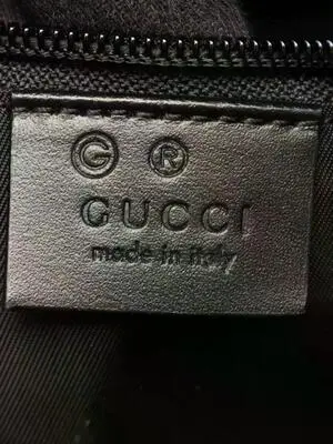 Gucci Canvas Techno Web Fold Over Backpack