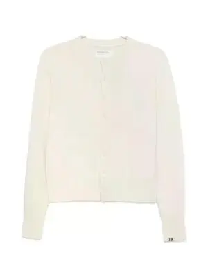Extreme Cashmere Button-up Knitted Cardigan - Neutrals