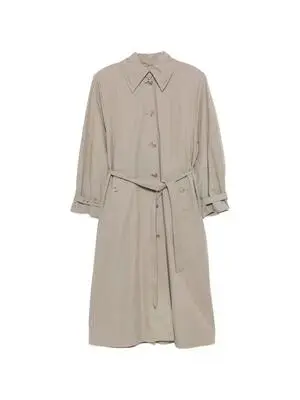 Magda Butrym Belted Storm-flap Coat - Neutrals