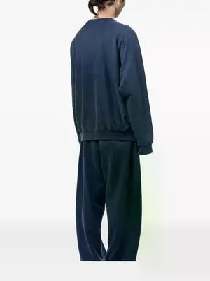 Mihara Yasuhiro Sun Faded Distressed Sweatshirt - Blue
