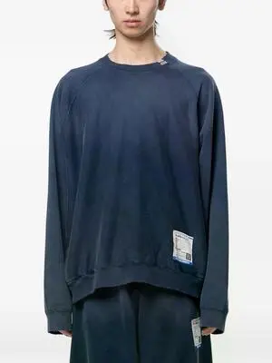 Mihara Yasuhiro Sun Faded Distressed Sweatshirt - Blue