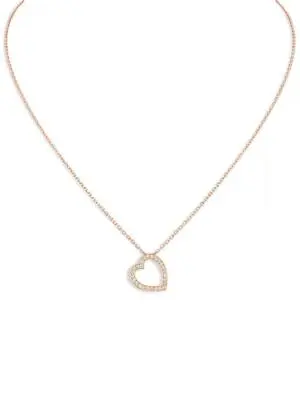 REPOSSI Antifer Diamond Heart Pendant Necklace