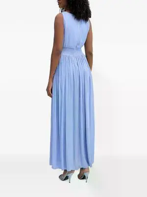 MORGAN Ruched Side-slit Maxi Dress