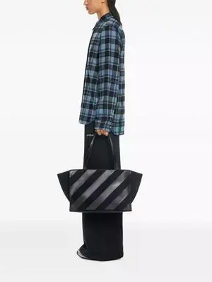 Off-White Sandbag Leather Tote Bag