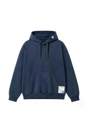 Mihara Yasuhiro Sun-faded Like Distressed Hoodie - Blue