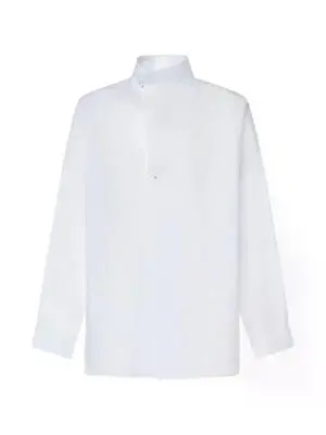 HED MAYNER High-neck Long-sleeve Shirt - White