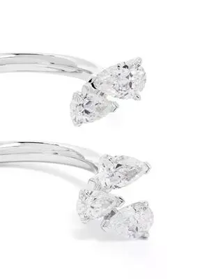 REPOSSI 18kt White Gold Serti Sur Vide Diamong Ring