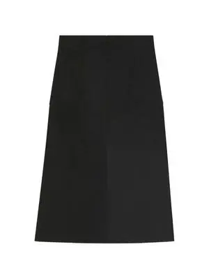 Hugo Flared Skirt With Seam Details - Black