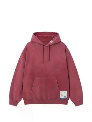 Mihara Yasuhiro Sun Faded Like Distressed Hoodie - Red