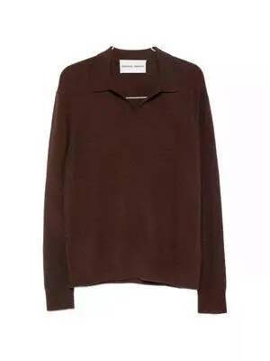 EMERSON RENALDI Polo-collar Sweater - Brown