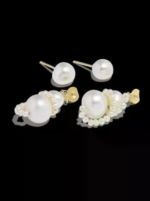 Completedworks Pearl-embellished Drop Earrings