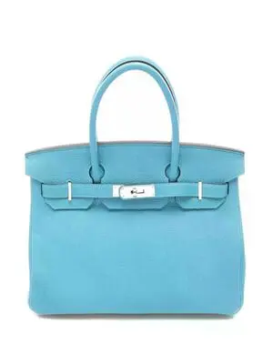Hermès HERMÈS Birkin 30 Bag Blue
