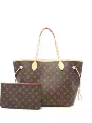 LOUIS VUITTON Neverfull Mm Monogram Tote Bag - Brown