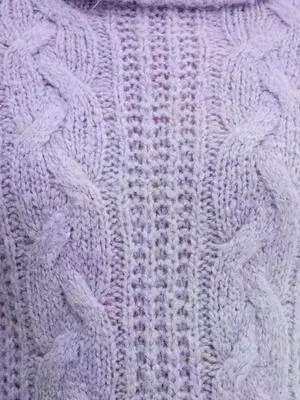 MORGAN Cable-knit Roll-neck Sweater