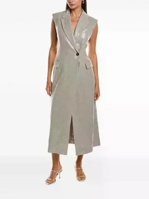 Brunello Cucinelli Sequin-embellished Sleeveless Midi Dress