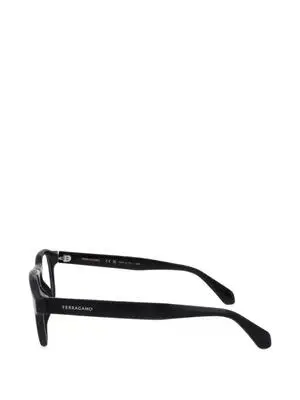 FERRAGAMO Round Frame Glasses - Black