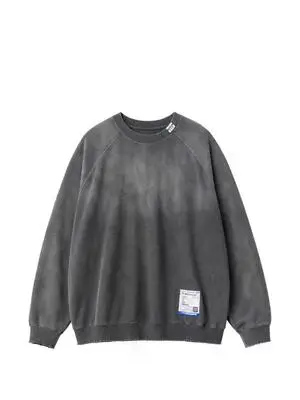 Mihara Yasuhiro Sun-faded Like Distressed Sweatshirt - Black