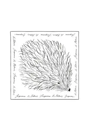 Jacquemus Le Foulard Herisson Hedgehog-print Silk Scarf